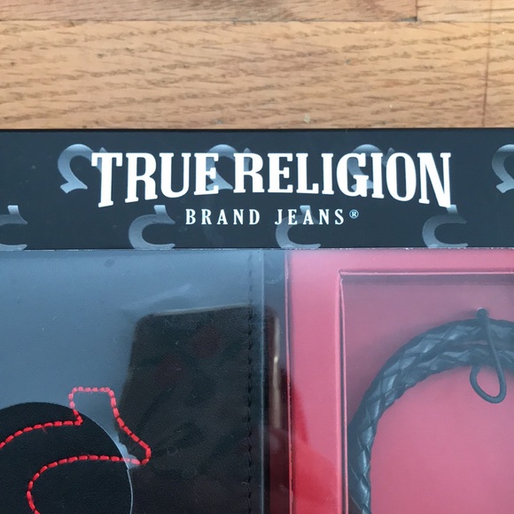 True Religion | Bags | True Religion Slimfold Black Genuine Leather ...